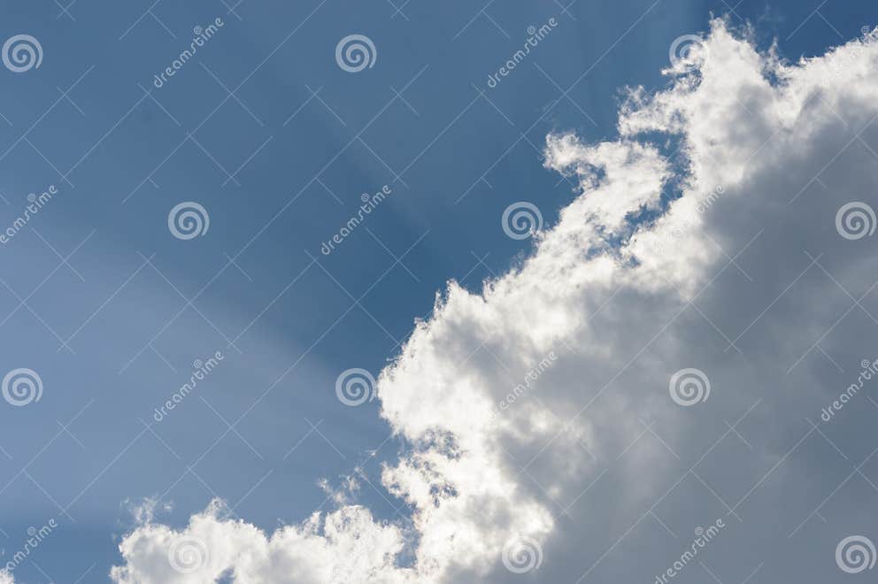 God Light Rays Cast by the Sun Stock Image - Image of sunny, clouds ...