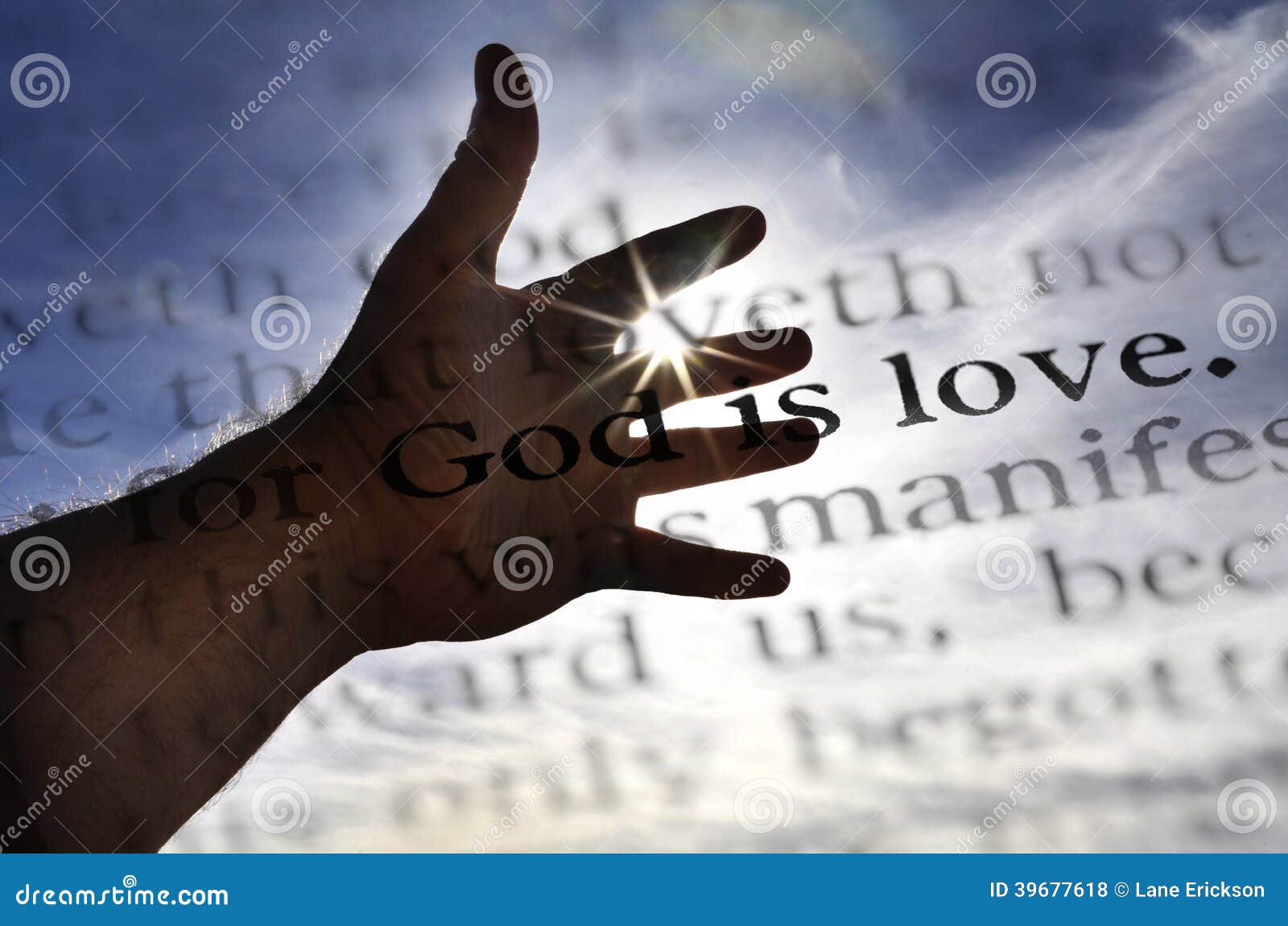 God is Love Scripture in Bible Stock Photo - Image of life, passage ...