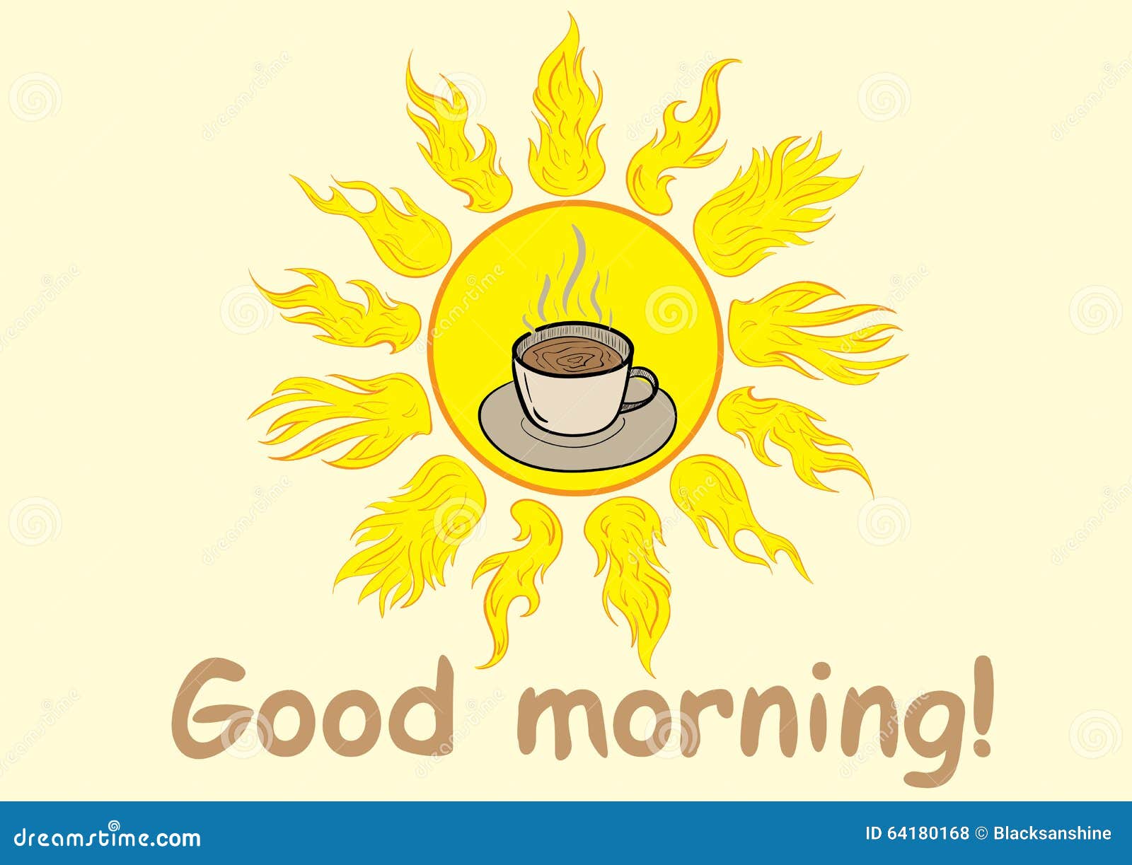God Morgon För Kaffe Vektor Illustrationer - Bild: 64180168