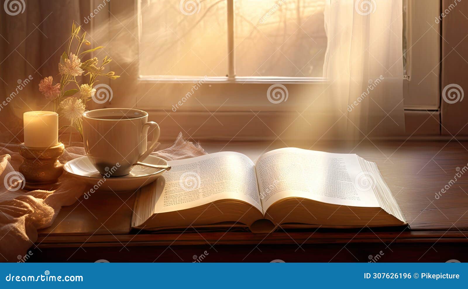 God morning devotion stock illustration. Illustration of praise - 307626196