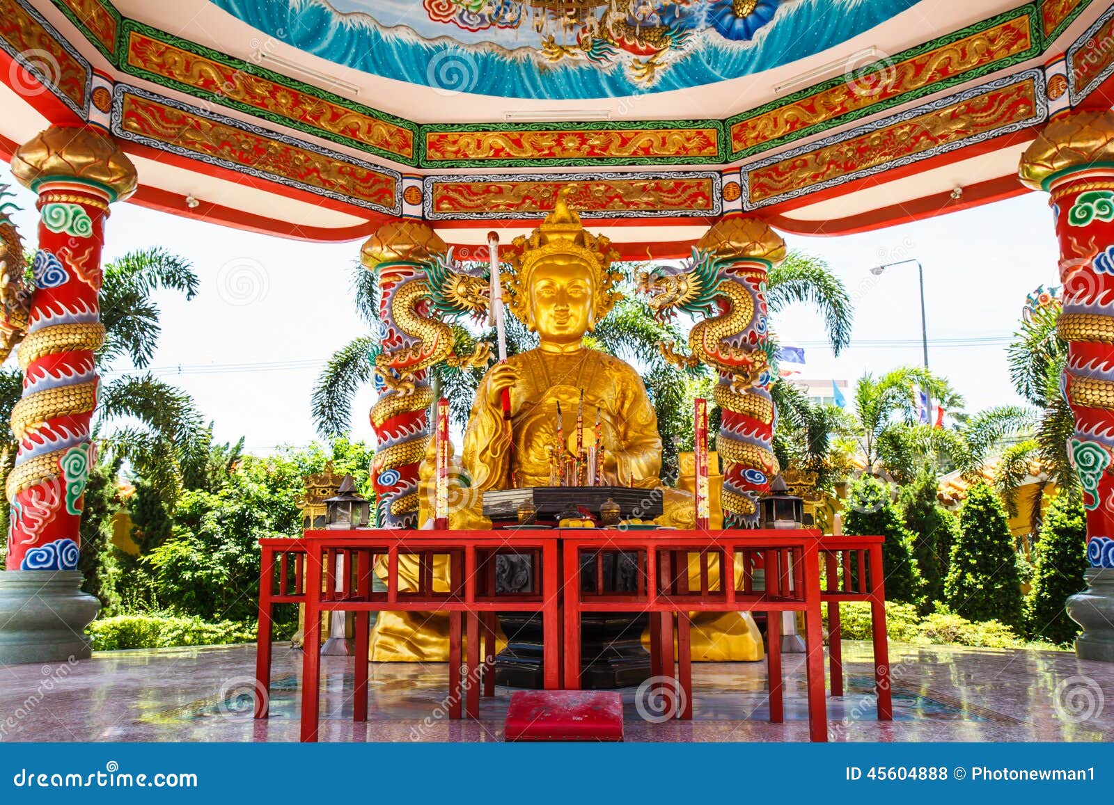 God Naja chinese temple stock photo. Image of thailand - 45604888
