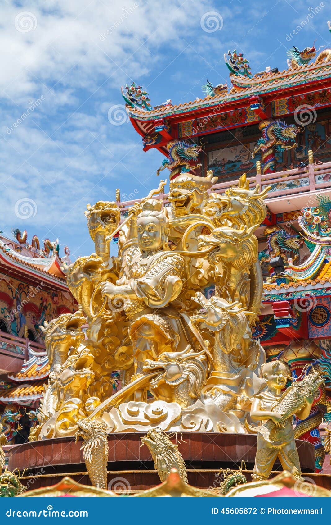 God Naja in chinese temple stock photo. Image of oriental - 45605872