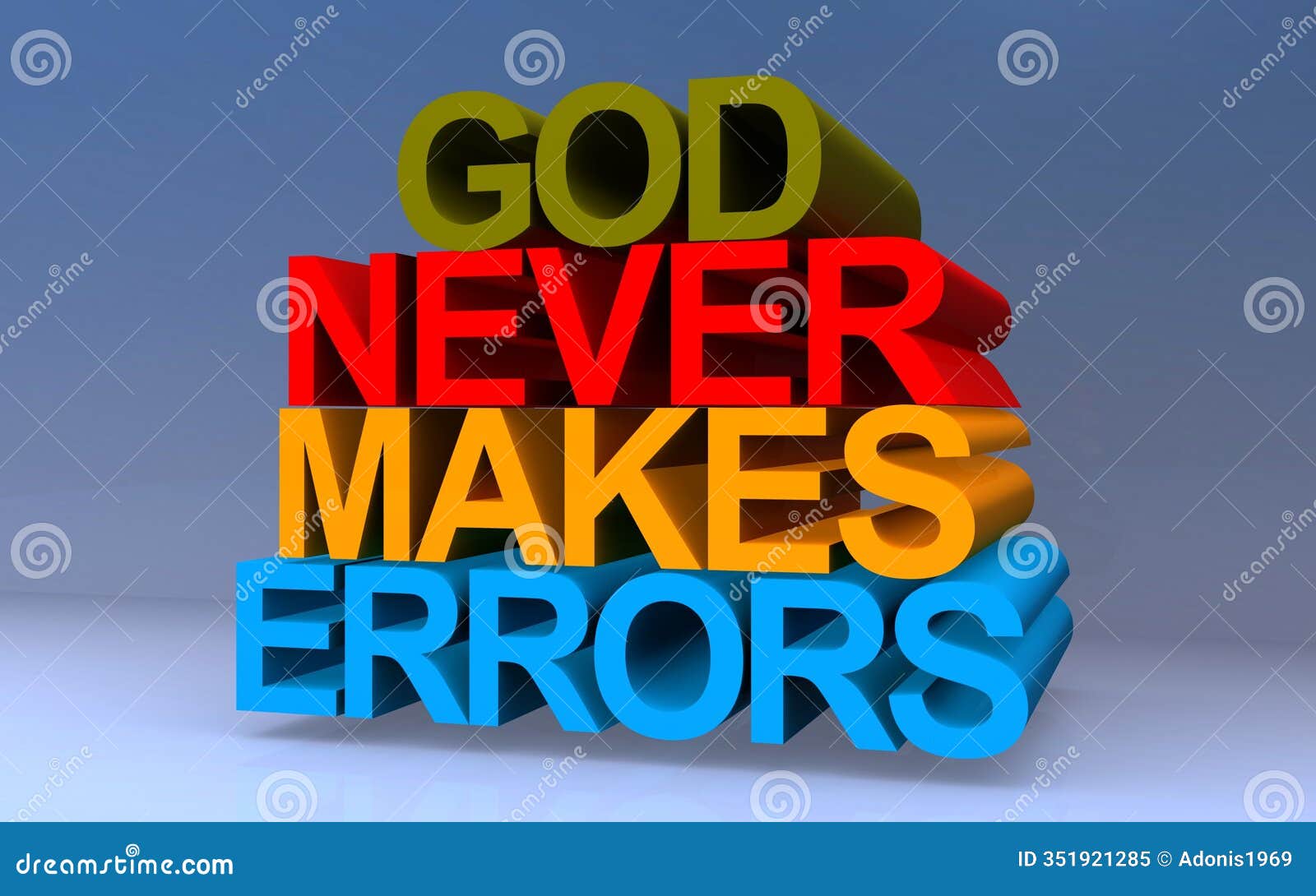 God Never Makes Errors - Motivational Quote Lettering, Religious Poster ...