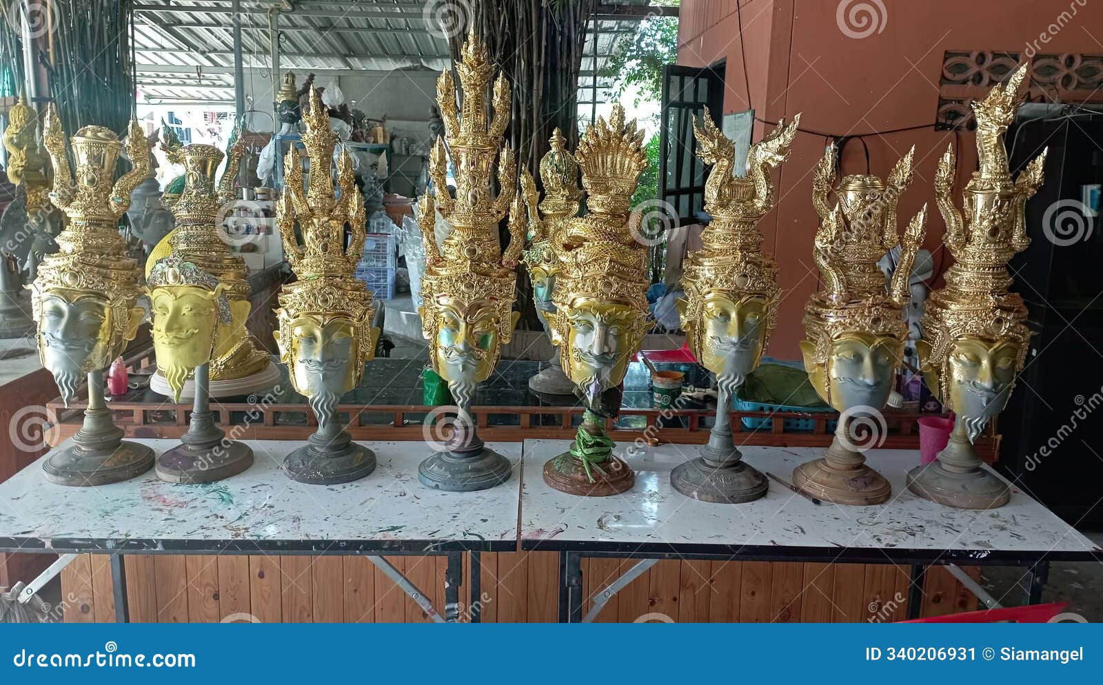 The God of the Nine Snakes stock image. Image of king - 340206931