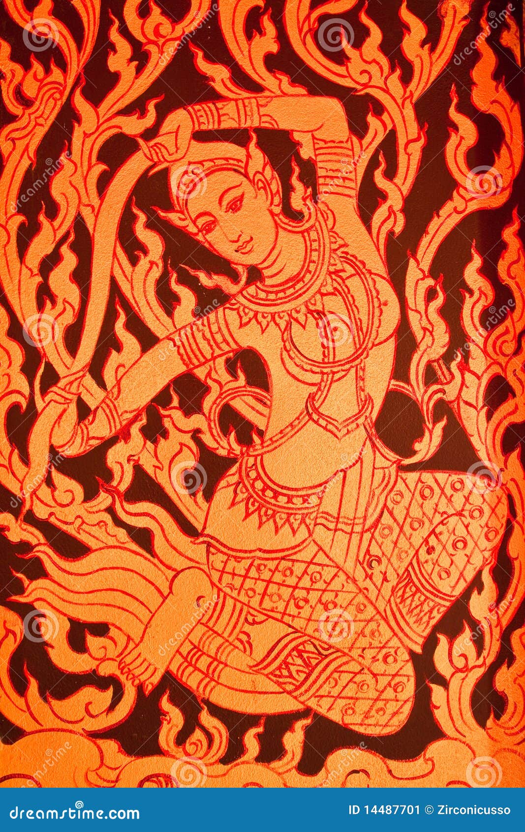 God painting stock image. Image of detail, decorative - 14487701