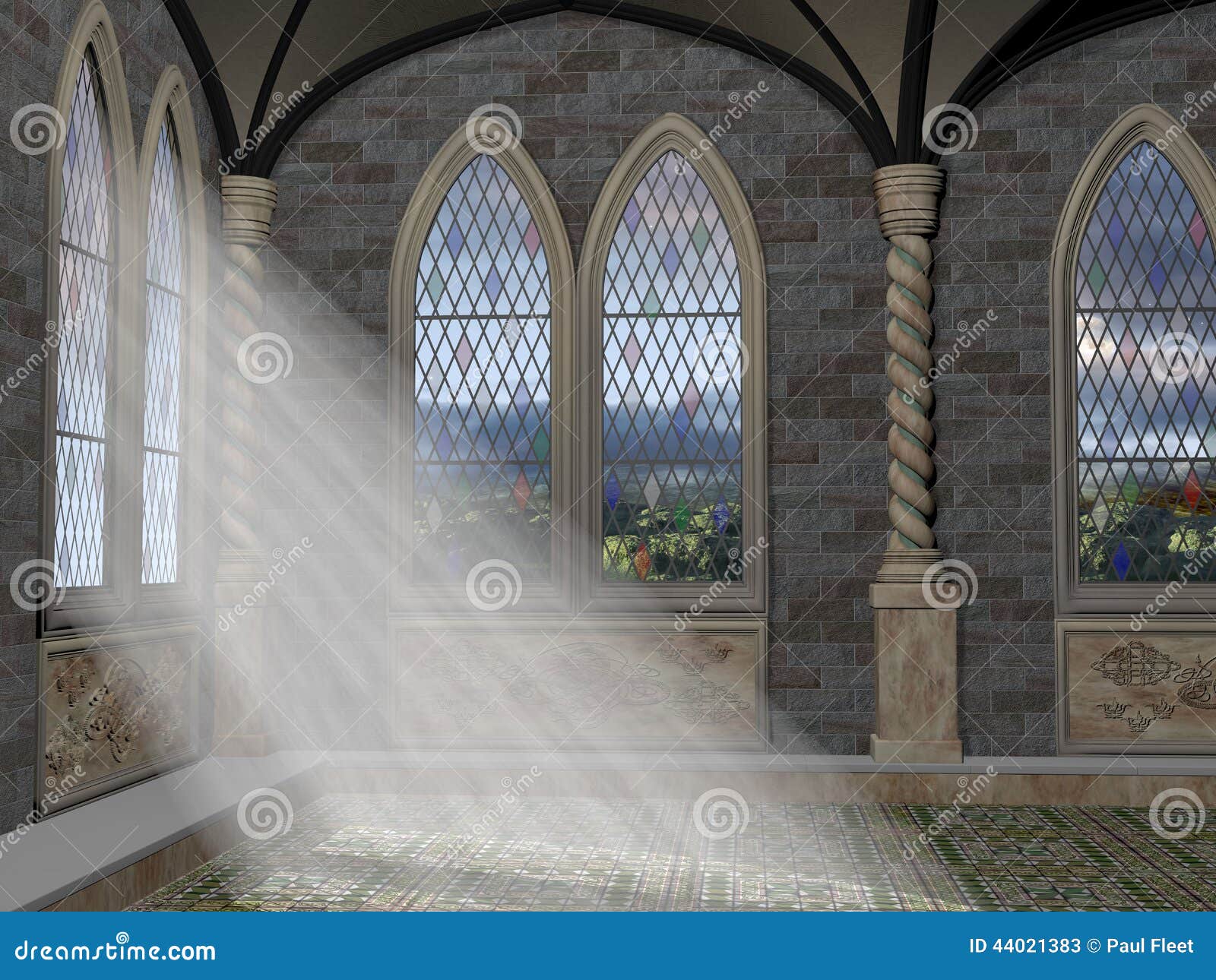 God Rays Through An Arched Window Stock Image | CartoonDealer.com #44021383