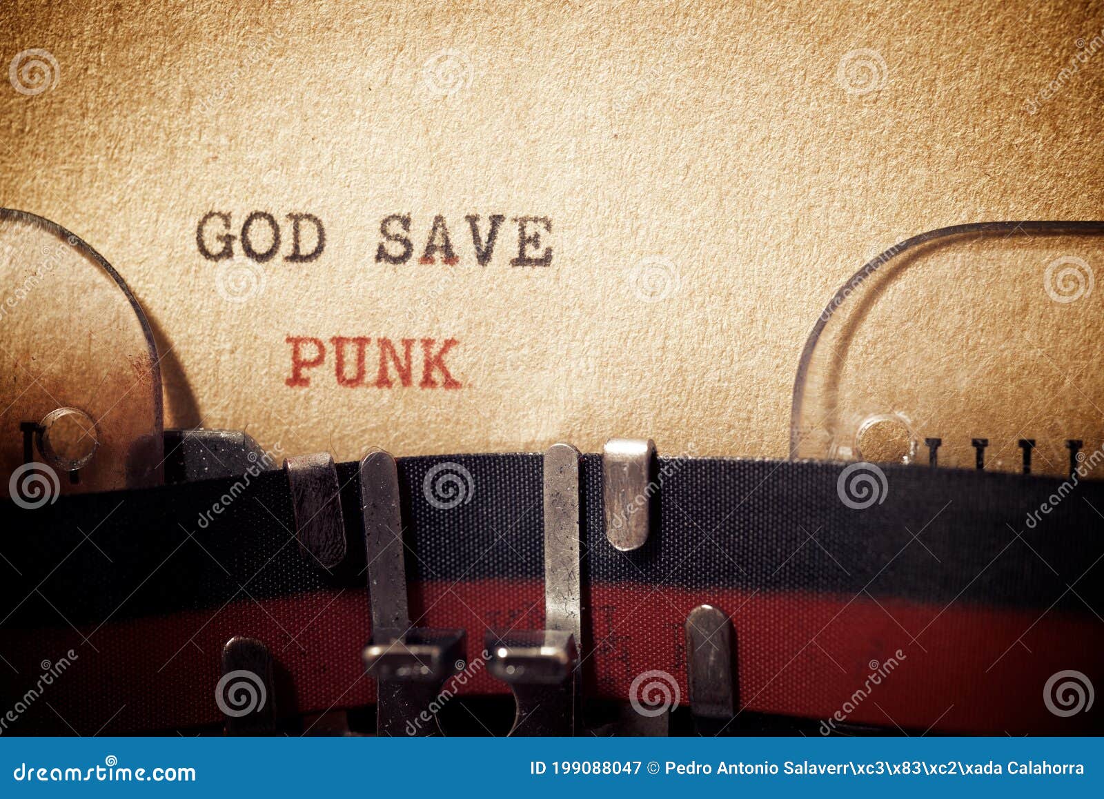 God save punk phrase stock image. Image of heavy, typewriter - 199088047