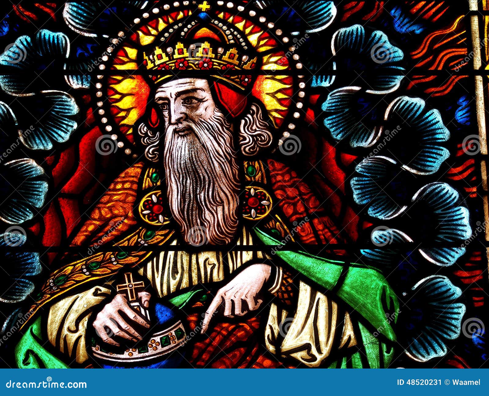 God in stained glass stock image. Image of bible, worship - 48520231