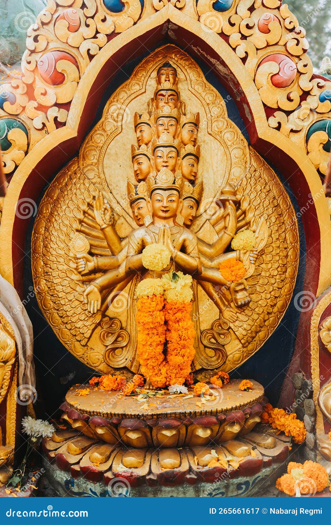God Statue stock image. Image of colorful, culture, ancient - 265661617