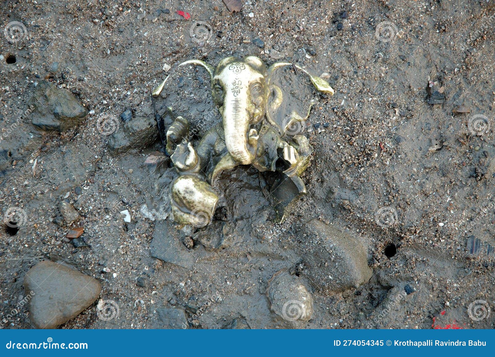 God Statue in the Mud India Stock Image - Image of beautiful, glow ...