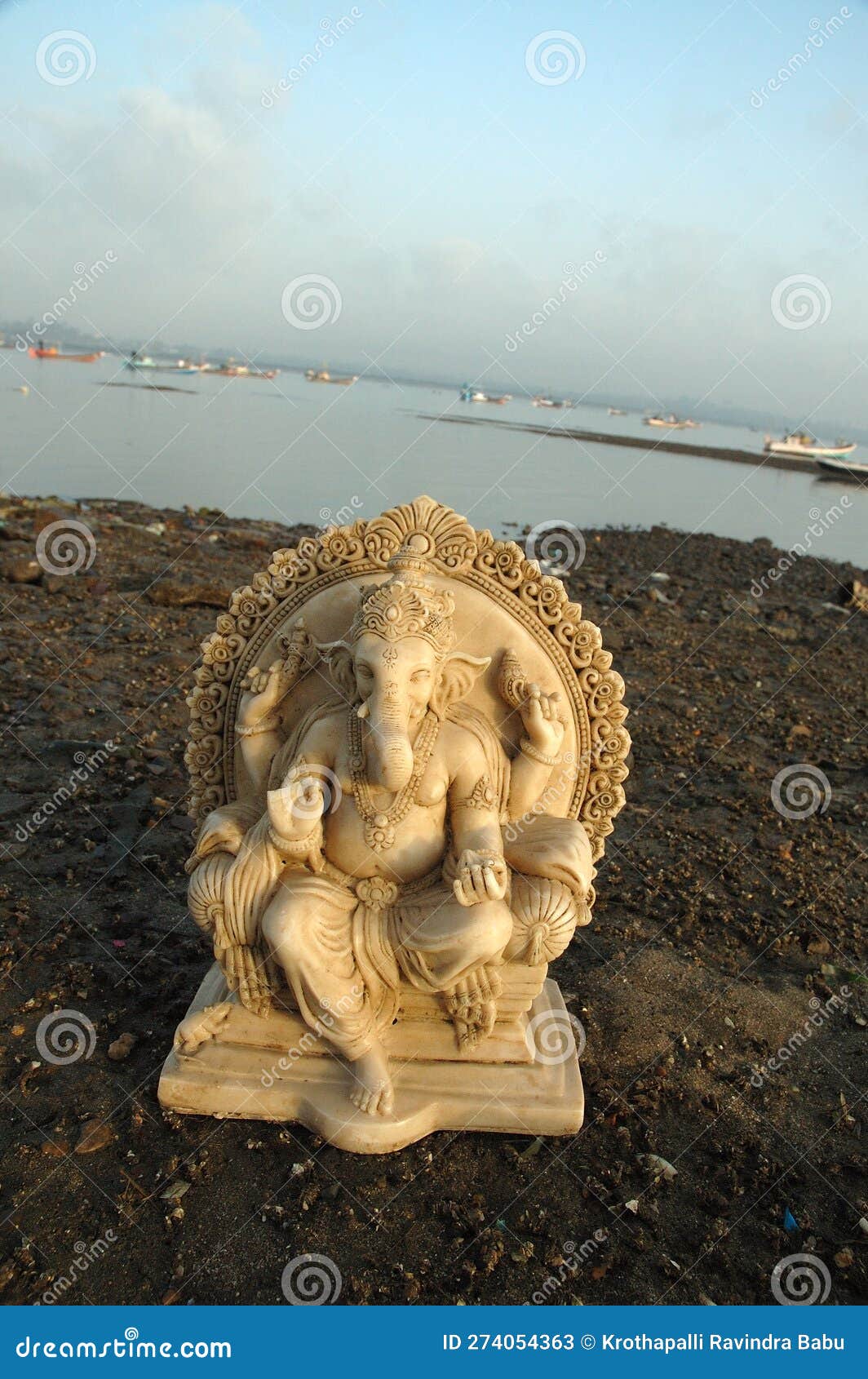 God Statue in the Mud India Stock Image - Image of beach, healthy ...