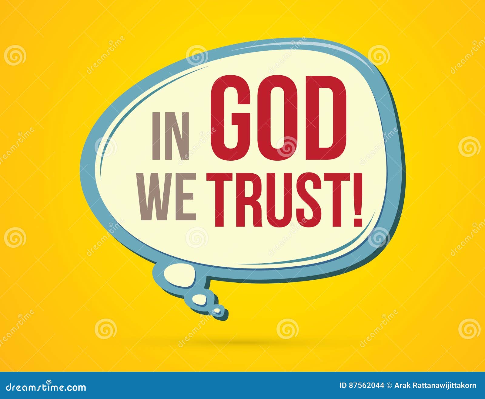 In God we trust text stock vector. Illustration of abstract - 87562044