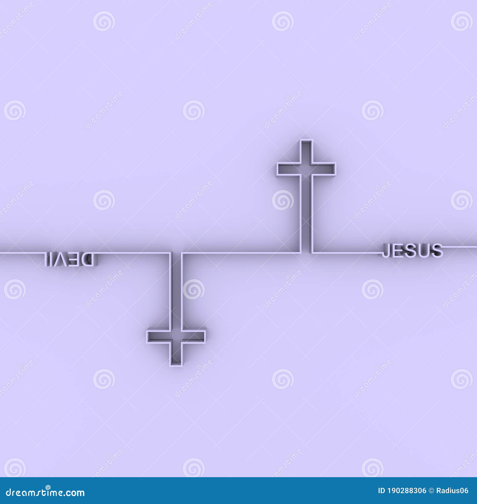 God vs Satan. stock illustration. Illustration of heaven - 190288306