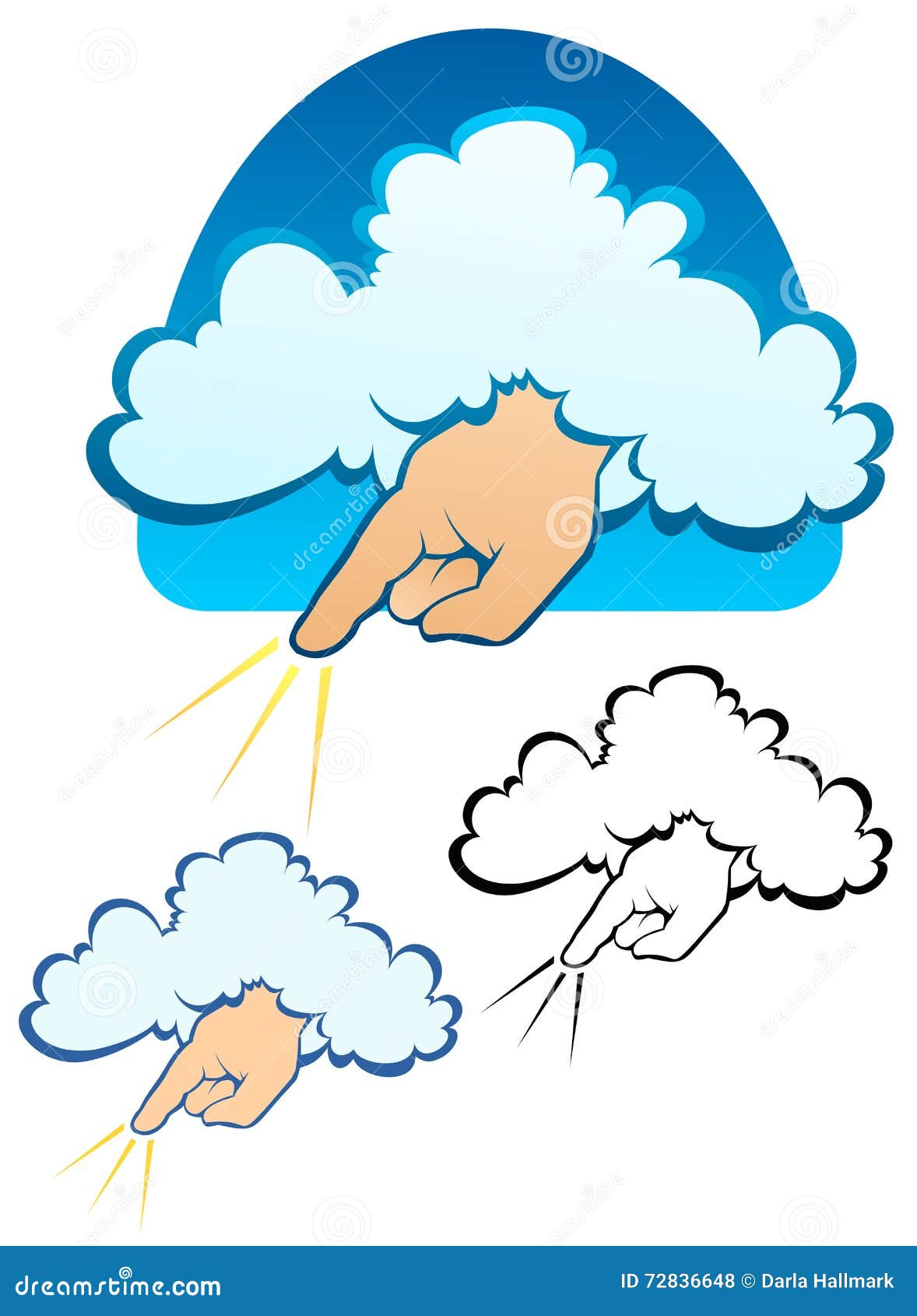 Hand Reaching Down Clipart