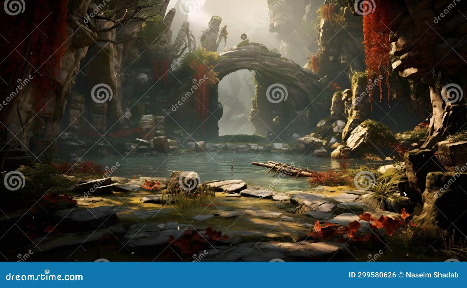God of war environment stock photo. Image of ruins, building - 299580626