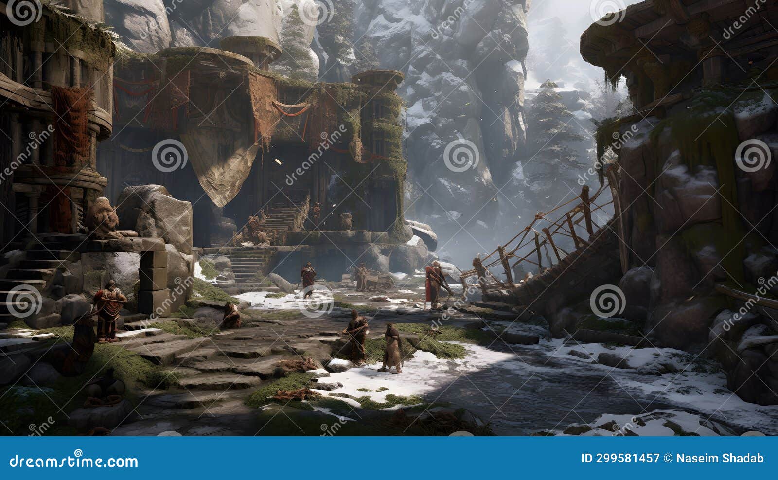God of war environment stock image. Image of landmark - 299581457