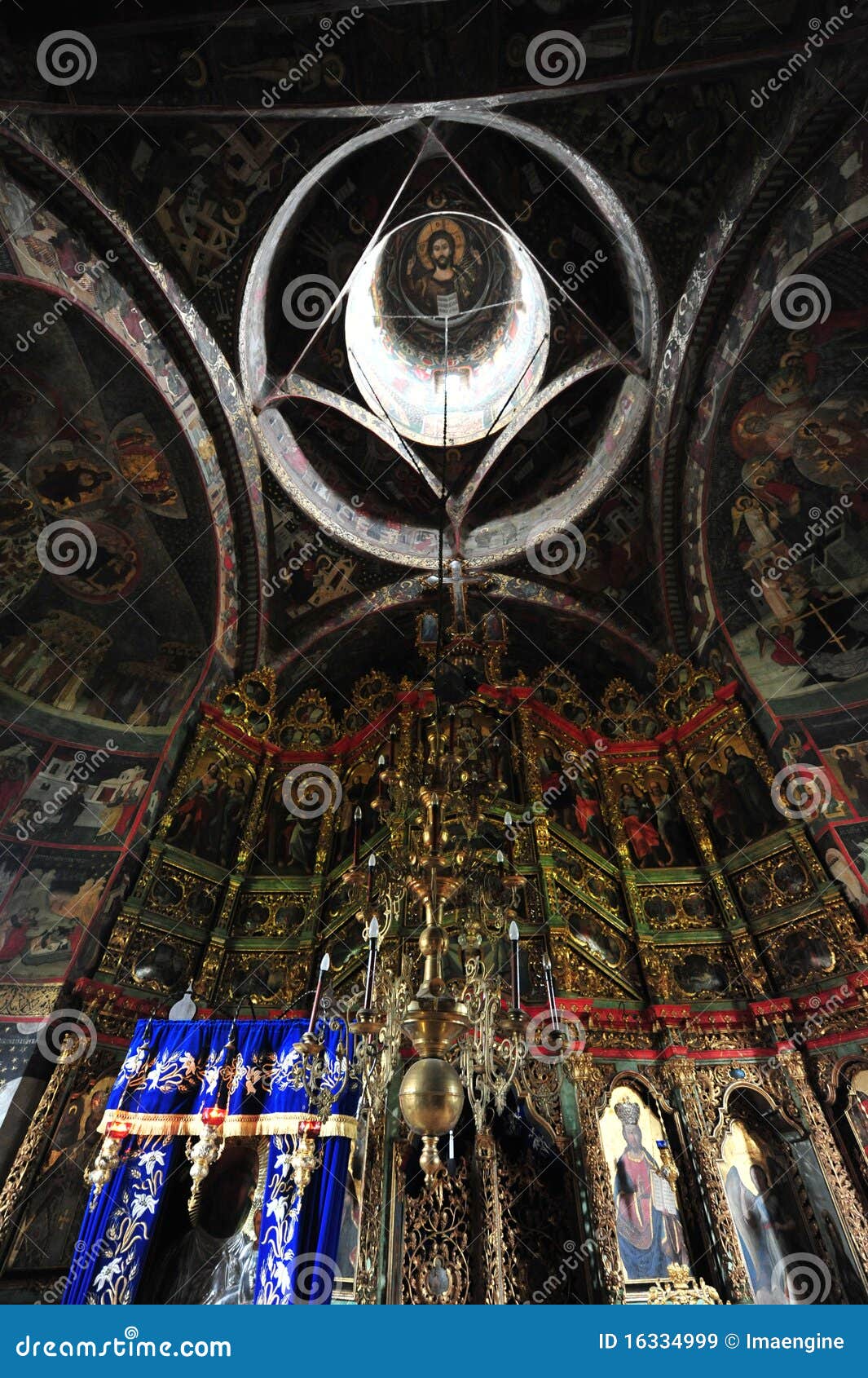 God is Watching Over Us All Stock Image - Image of heritage, chandelier ...