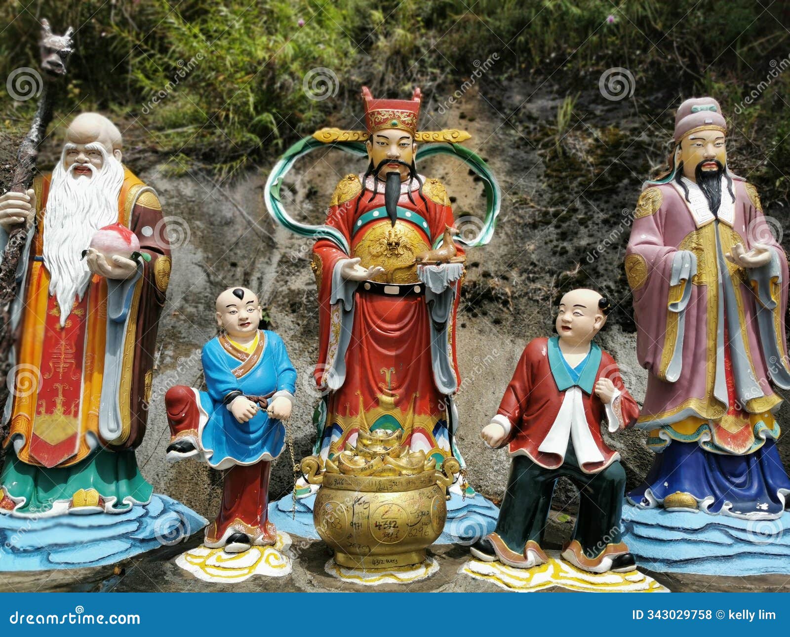 The God of Wealth is Special in China and Can Make Us Rich Stock Photo ...