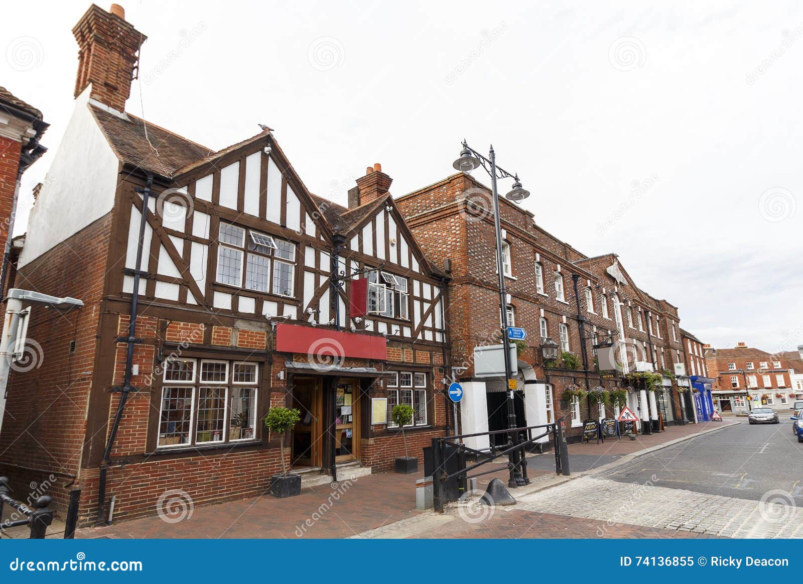 Godalming Town Centre, Surrey, UK Stock Image - Image of property ...