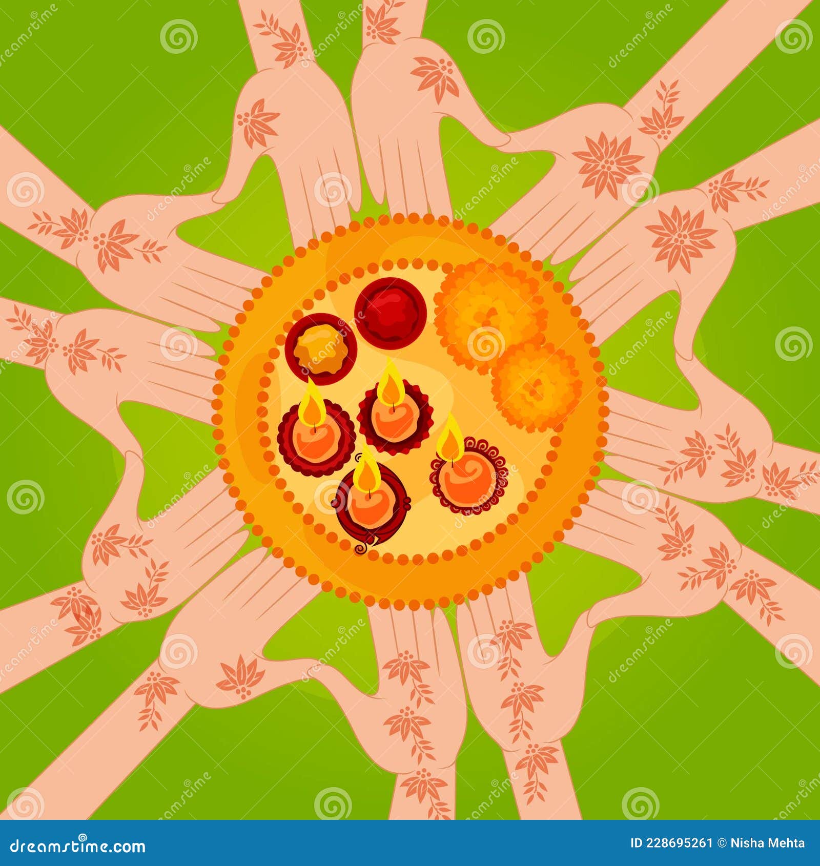 Happy Kajari Teej Banner Design Stock Vector - Illustration of indian ...