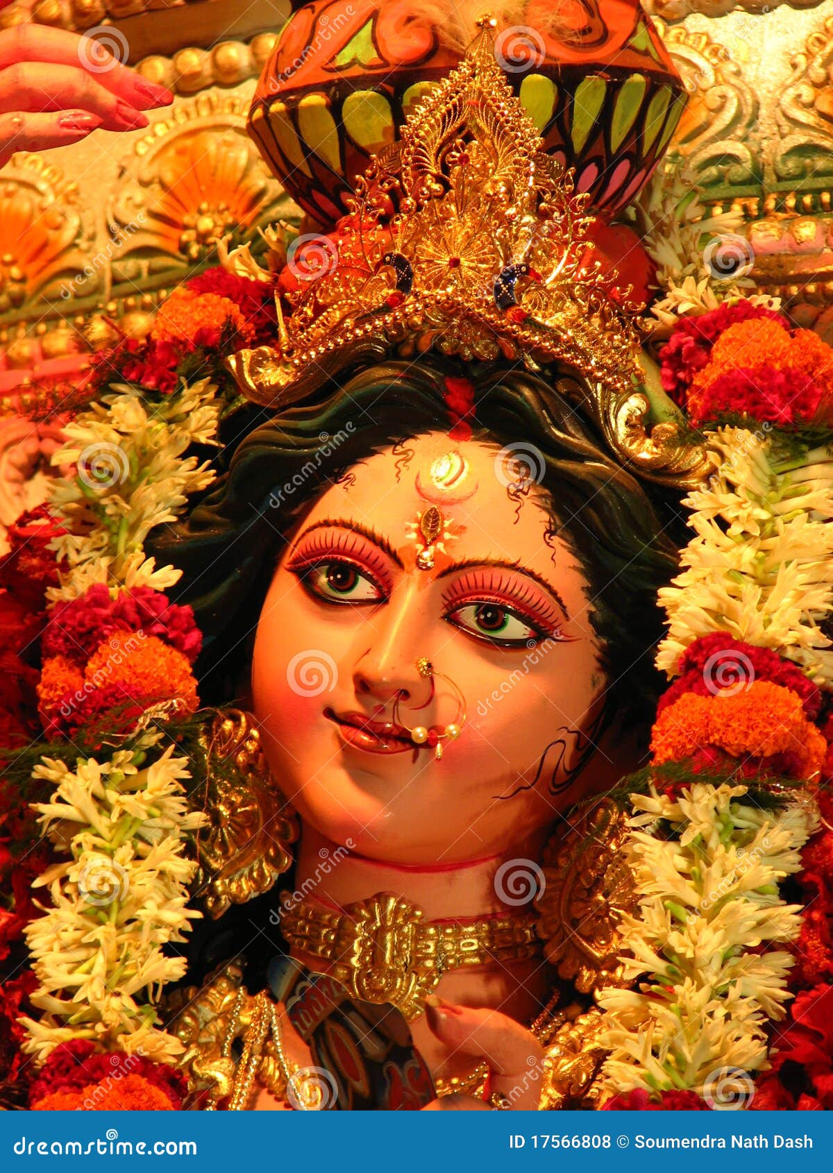 The Goddess Durga stock photo. Image of decorate, durga - 17566808