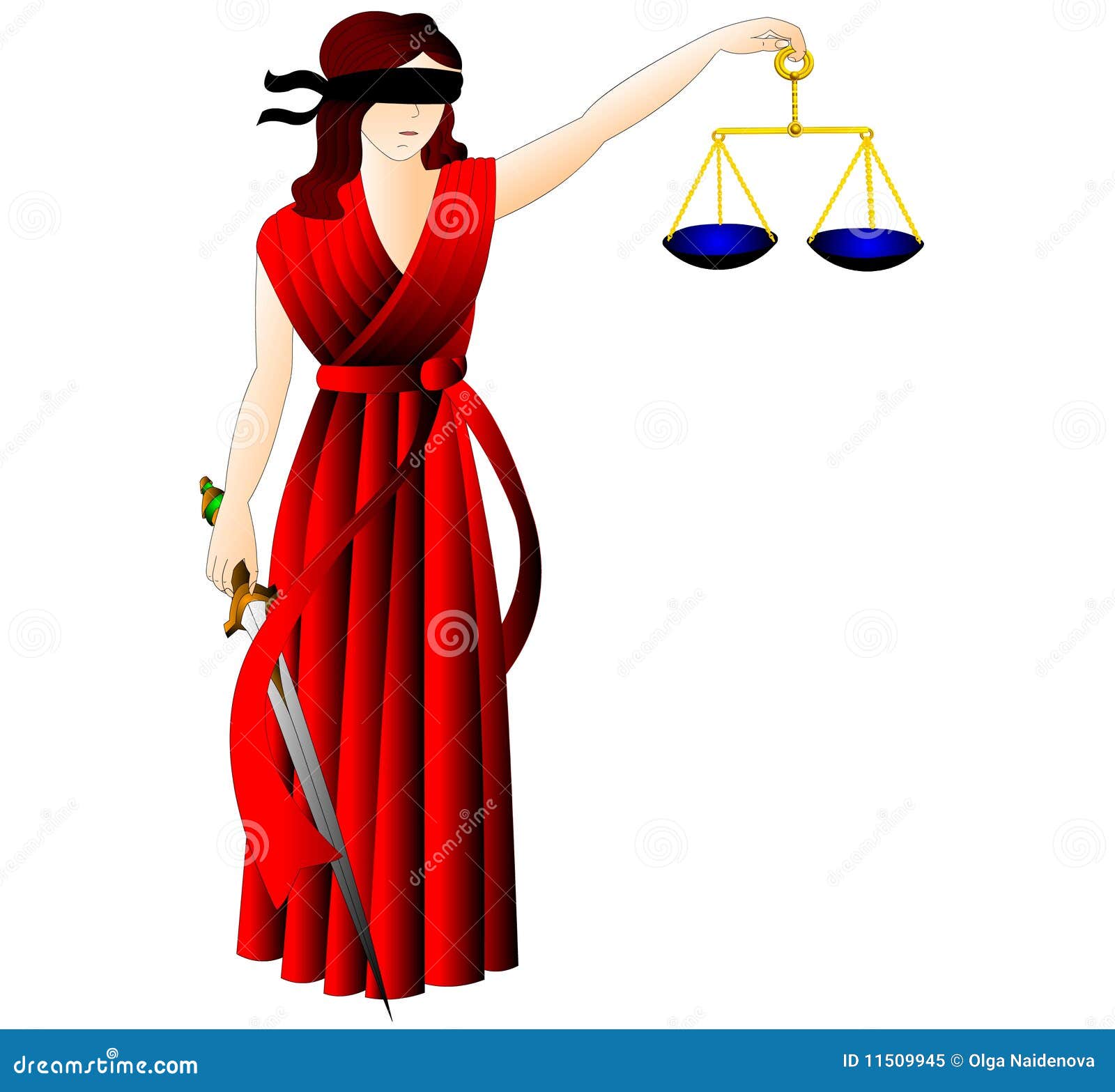Femida Lady Justice Stock Vector Firin 60601533