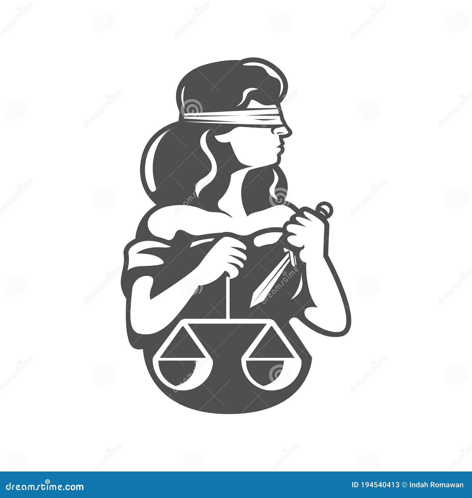 Themis - A Goddess Of Justice Cartoon Vector | CartoonDealer.com #14069641