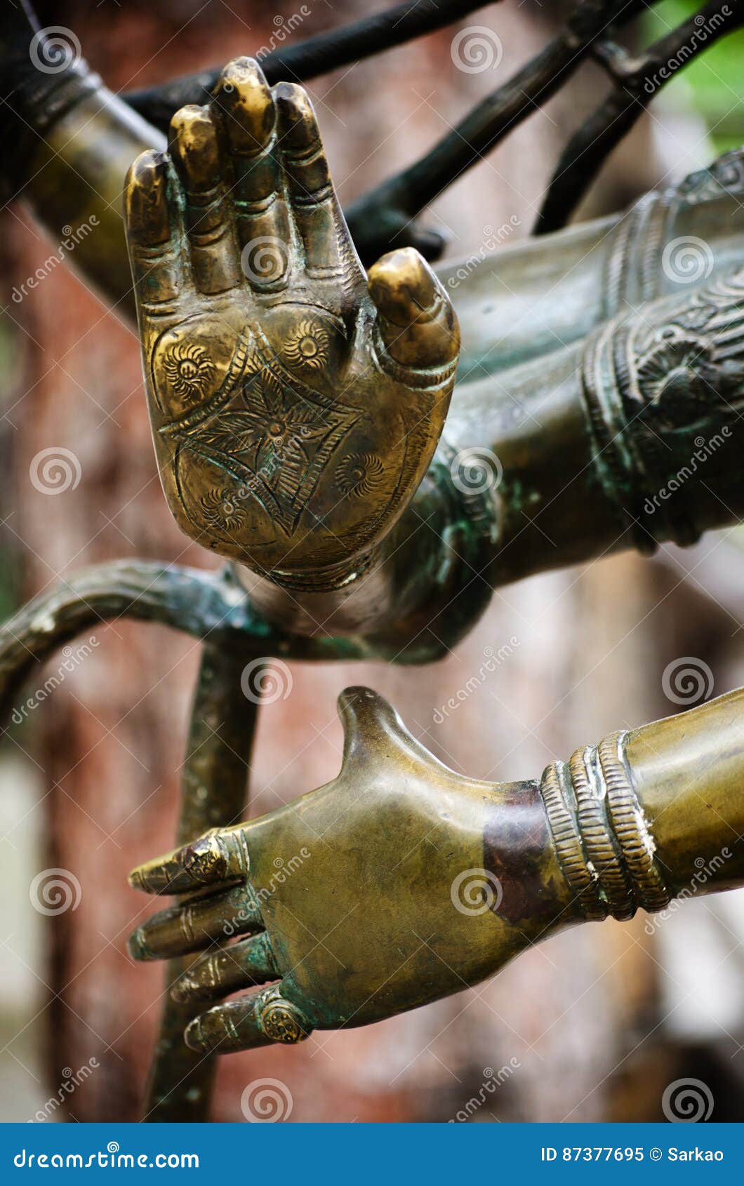 Goddess Kali statue stock image. Image of bronze, decorated - 87377695