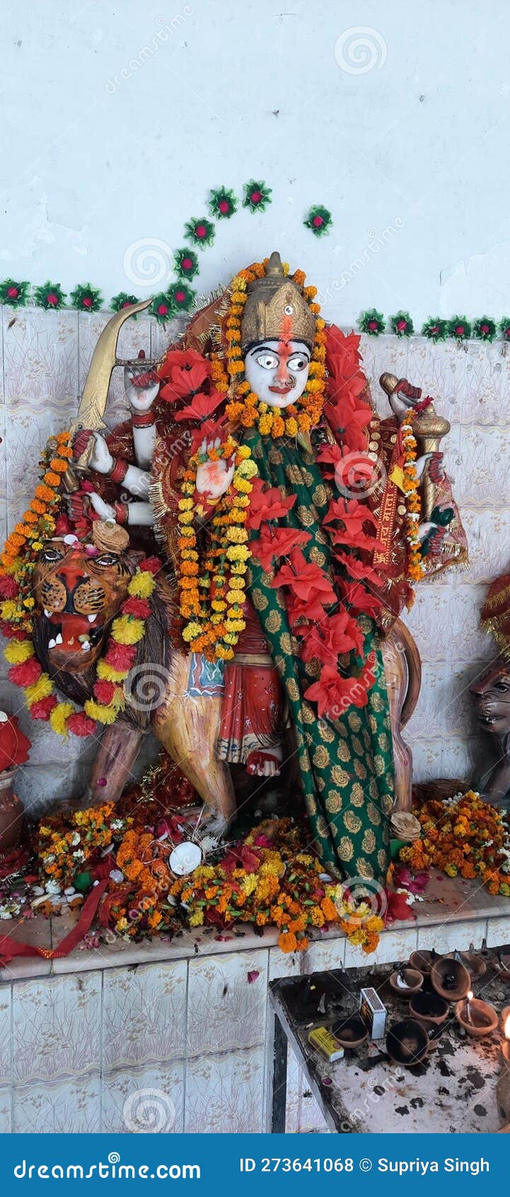 Durga Statue From Thanjavur Big Temple Royalty-Free Stock Photography ...