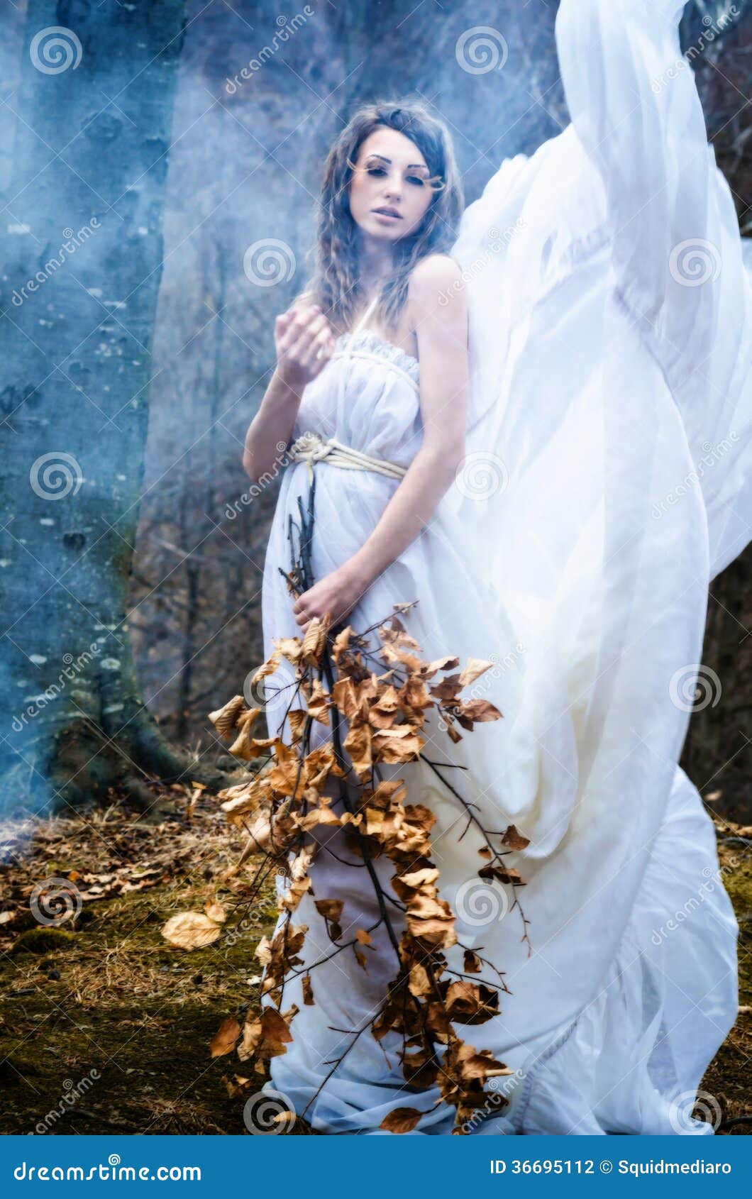 Goddess of nature stock photo. Image of attitude, surreal - 36695112