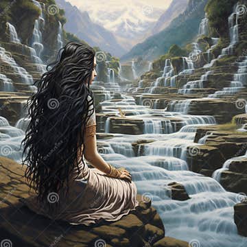 Goddess Parvati Devi. Goddess Parvati Devi Poster Design for Wallpaper ...