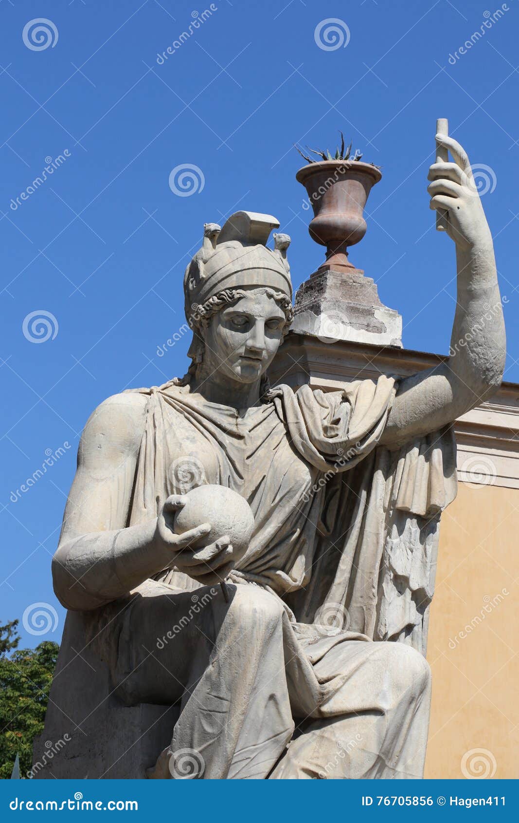 The goddess Rome stock photo. Image of artists, european - 76705856