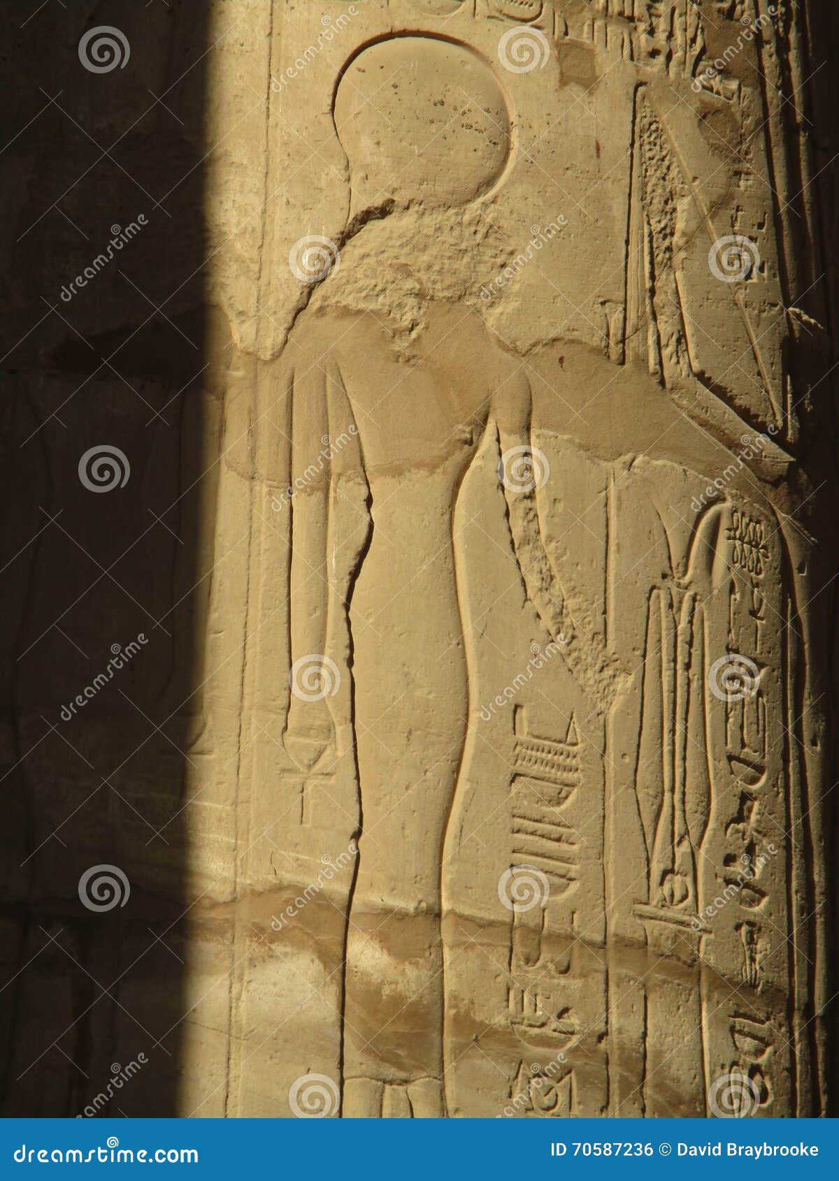 Goddess in shadow stock photo. Image of luxor, goddess - 70587236