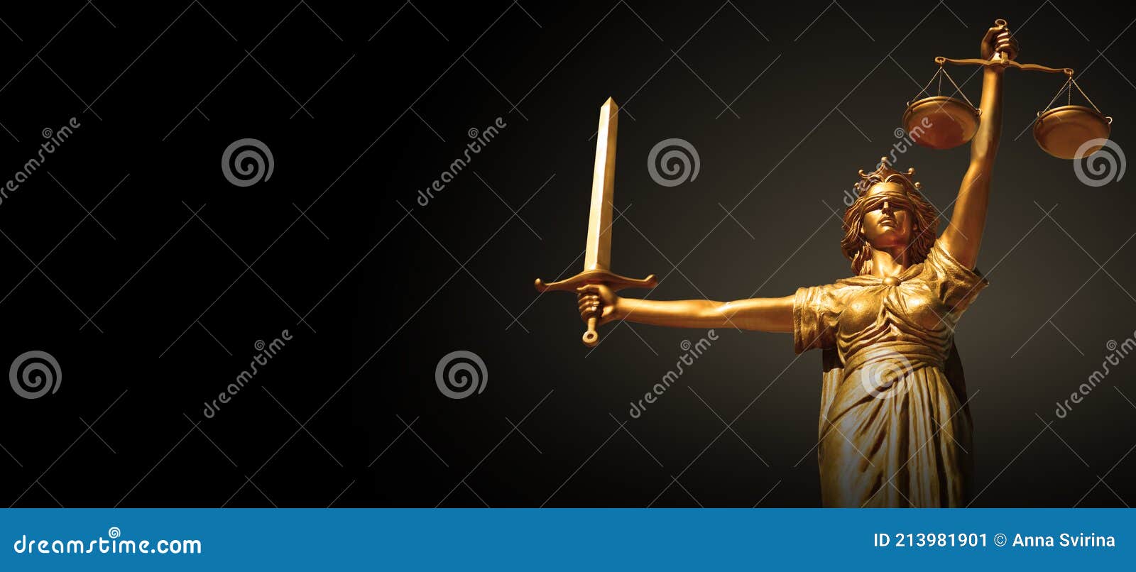 Goddess Themis of Justice with a Sword Stock Image - Image of sword ...