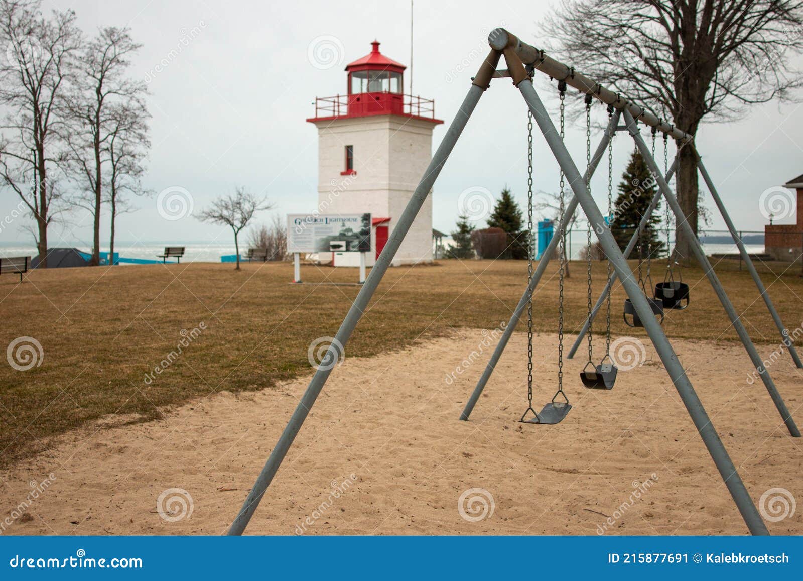 Goderich Ontario Canada Lighthouse Panoramic Style Photo. Goderich is ...