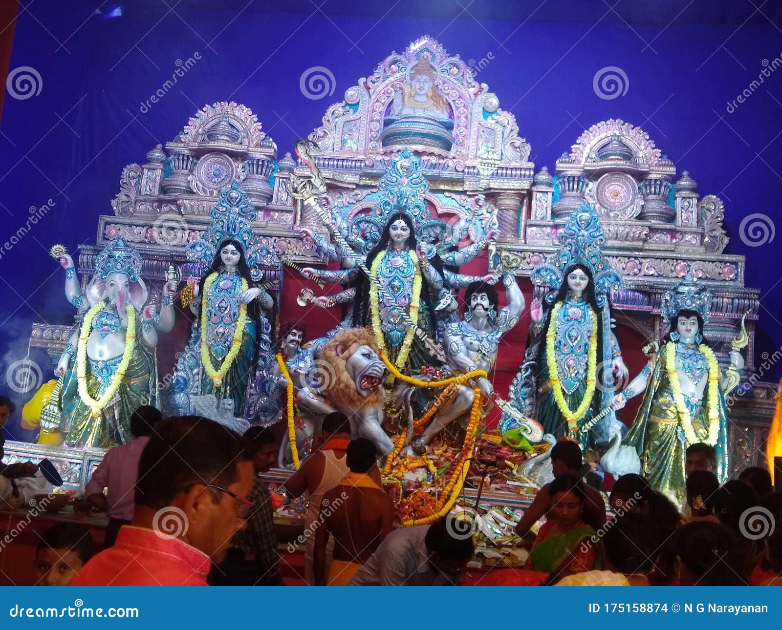 Hindu Godess Durga Idol of Godess Durga Hindu Godess Durga Editorial ...