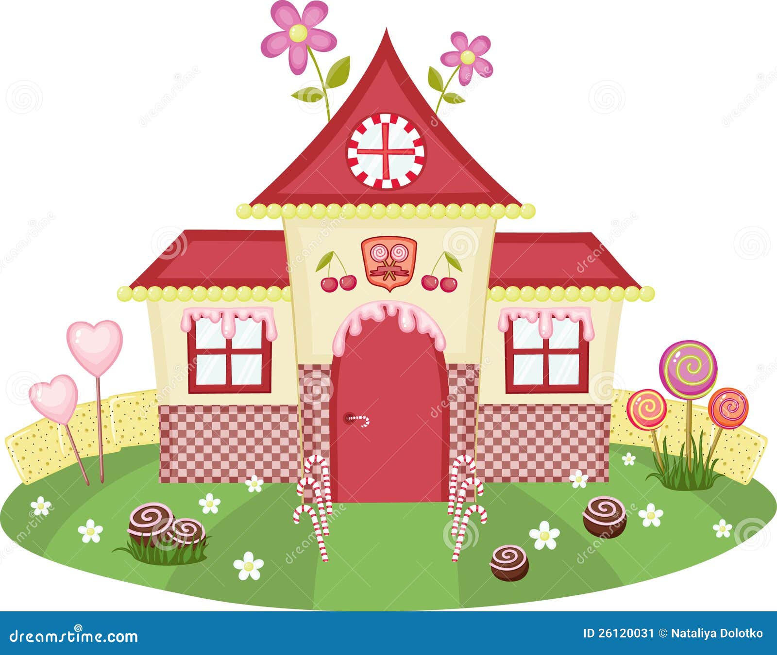 Godishus vektor illustrationer. Illustration av artistically - 26120031