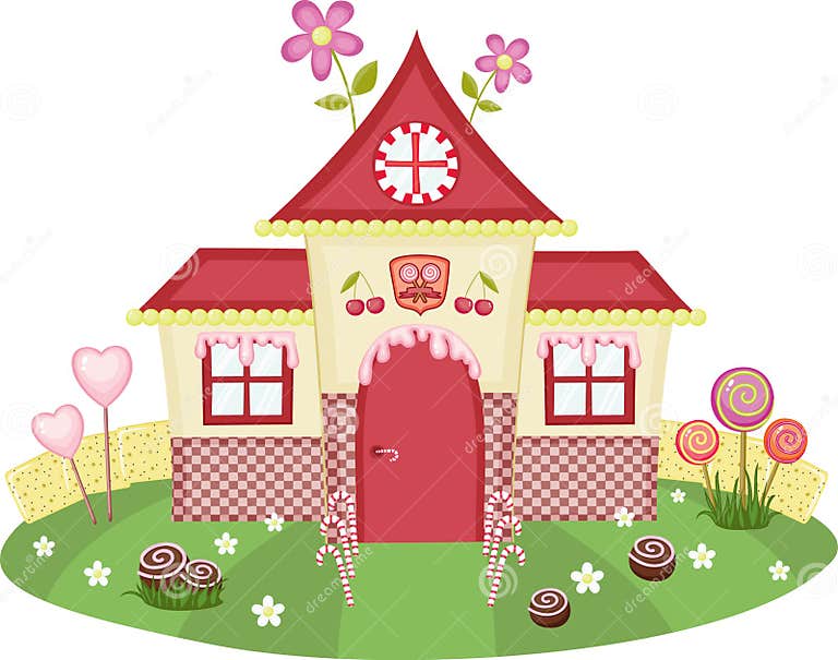 Godishus vektor illustrationer. Illustration av artistically - 26120031