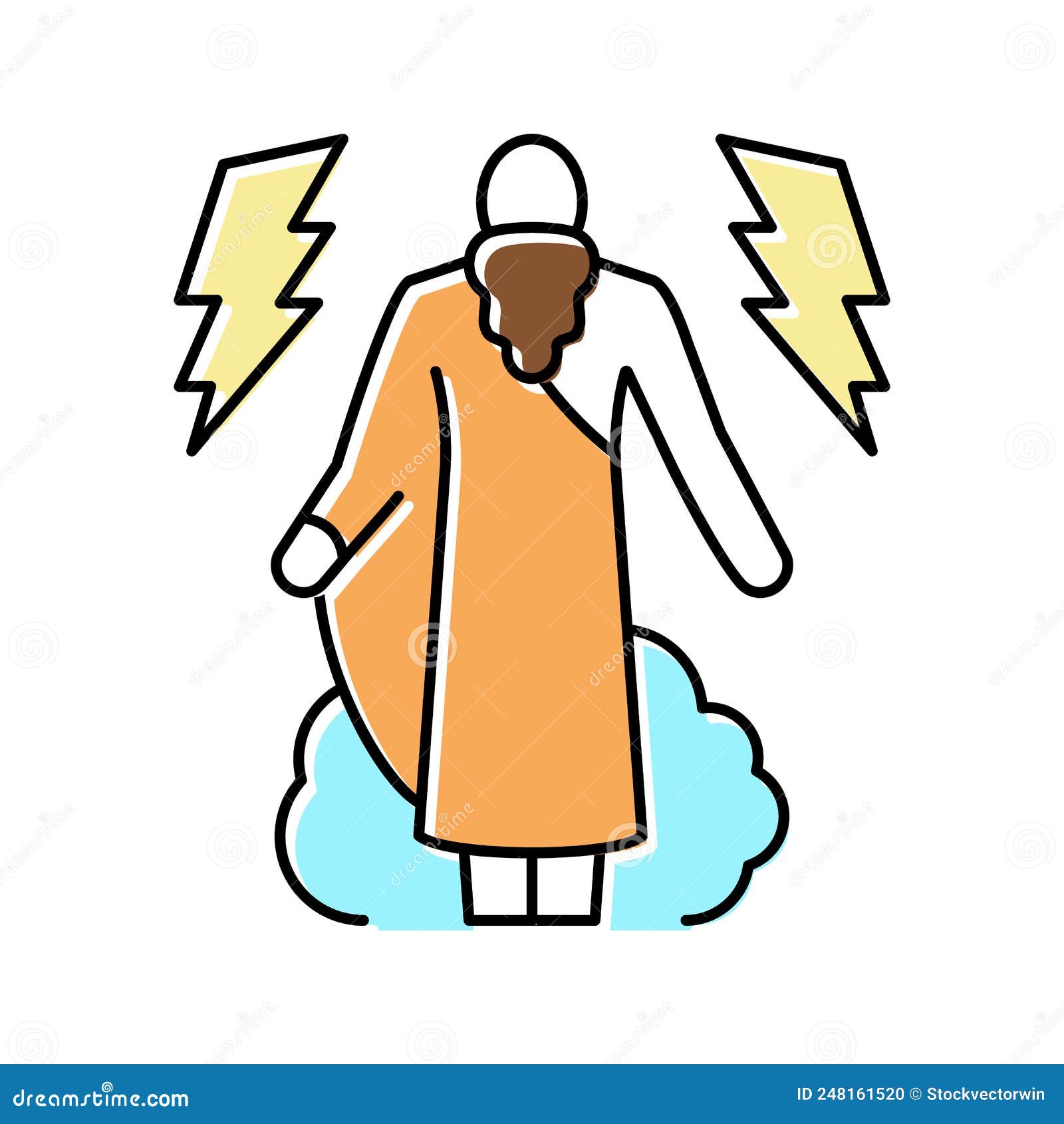 Gods Ancient Greece Color Icon Vector Illustration Stock Vector ... Gods Ancient Greece Color Icon Vector Illustration Stock Vector ...