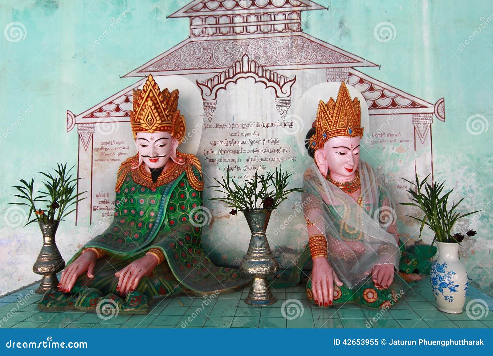 Gods in bagan myanmar stock image. Image of traveler - 42653955