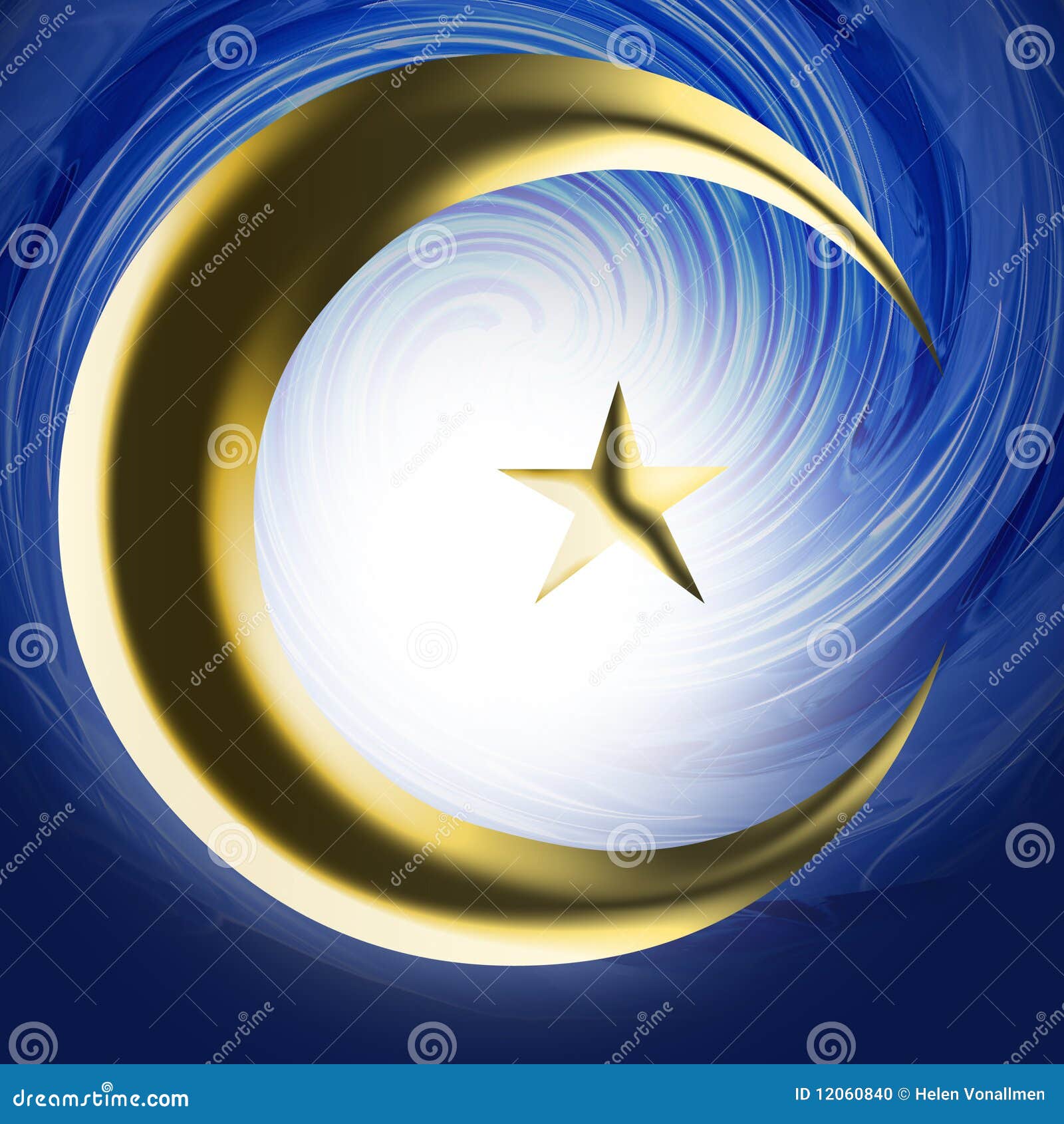 Godsdienstig Symbool - Islam Stock Foto - Image of cyclus, mandala ...