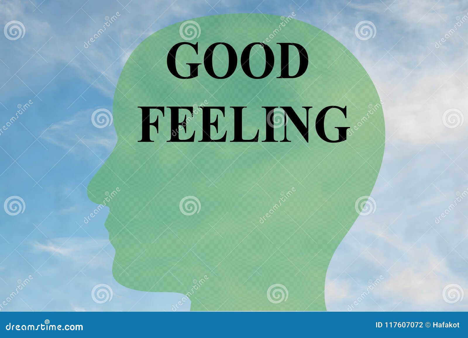 Goed het voelen concept stock illustratie. Illustration of onbezorgd ...