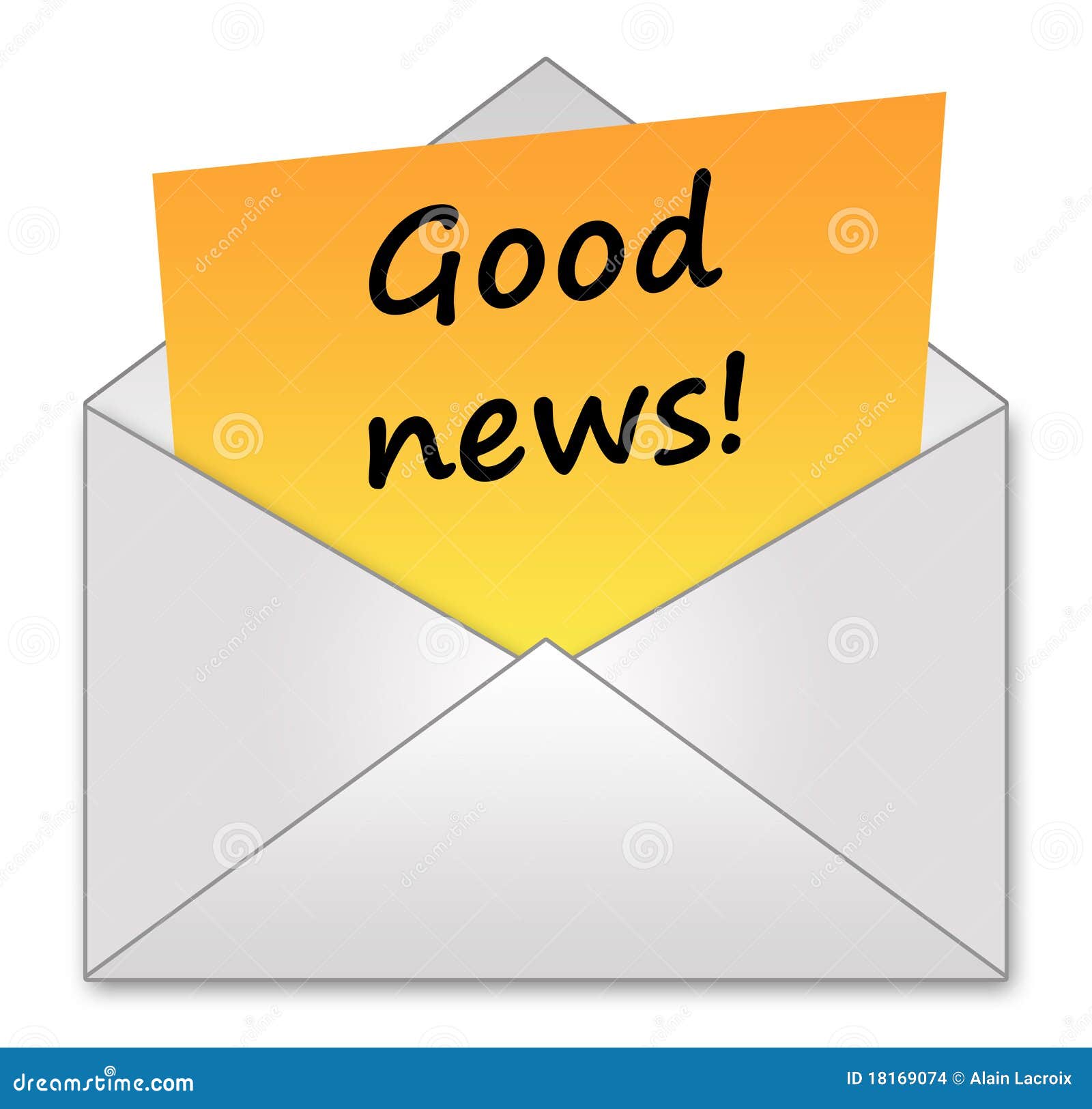 Goed nieuws stock illustratie. Illustration of conclusie - 18169074