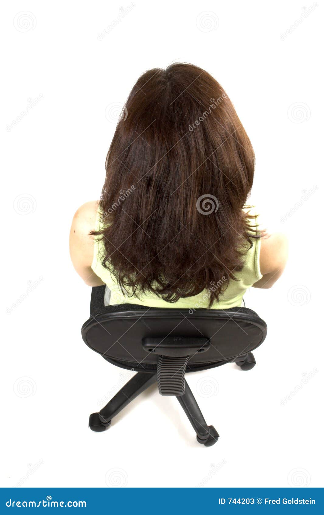 Goede Houding Op Meisjeszitting Stock Afbeelding - Image of uitvoerend ...