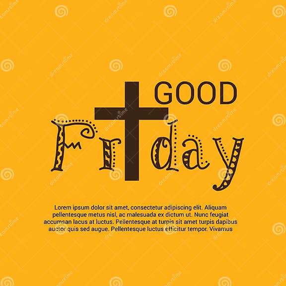 Goede Vrijdag stock illustratie. Illustration of vrijdag - 90265437