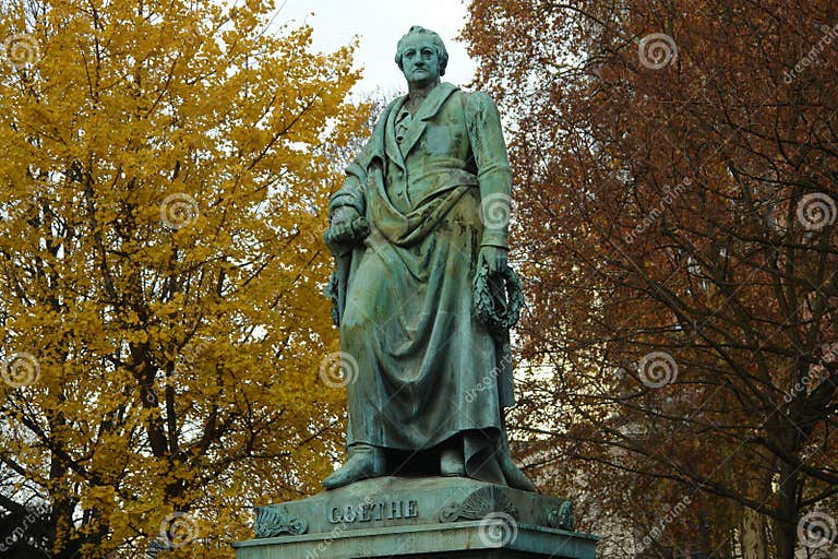 Goethe stock image. Image of history, sculpture, autumn - 4210951