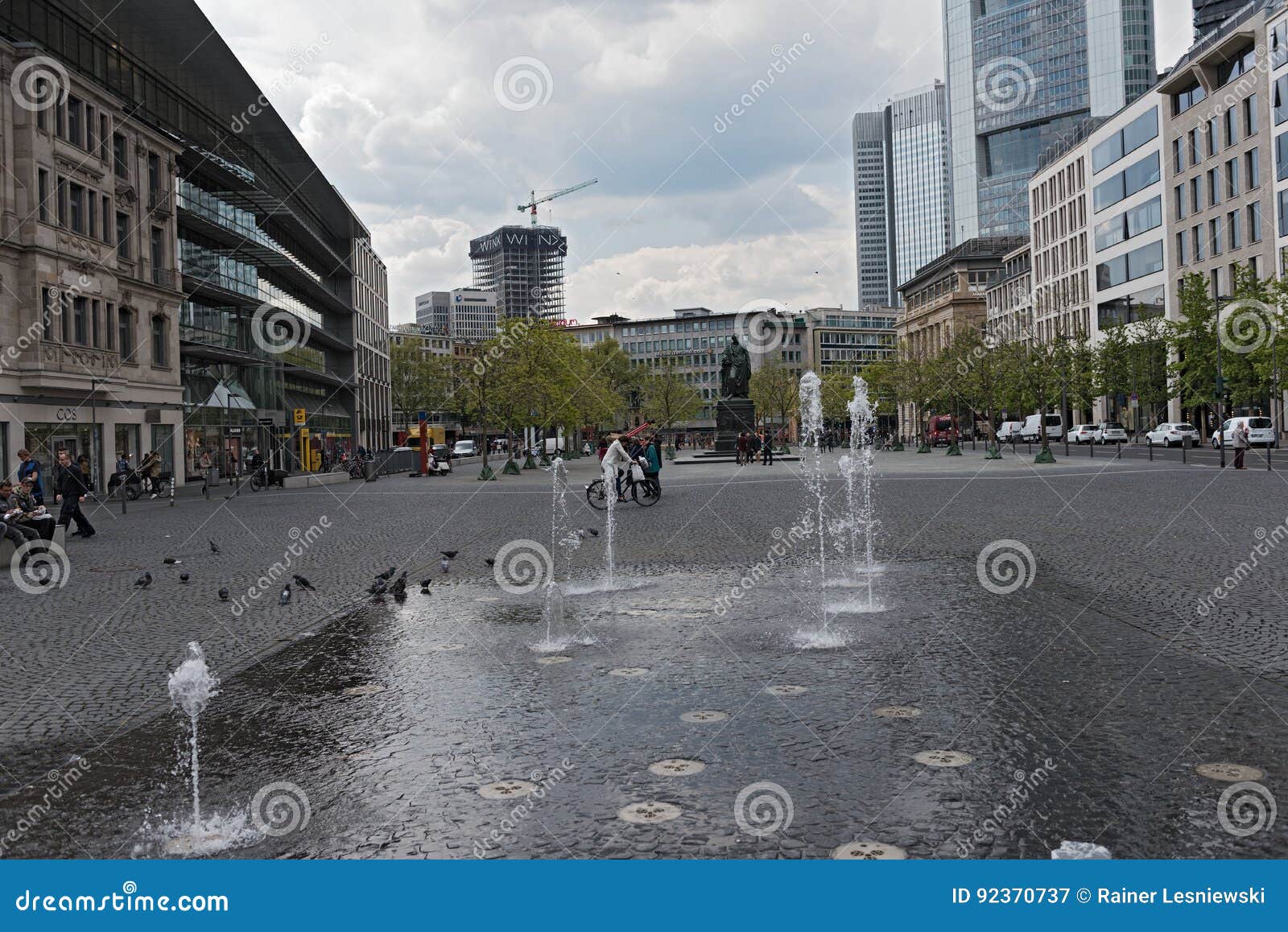 The Goethe Monument on Goetheplatz Frankfurt, Germany Editorial ...