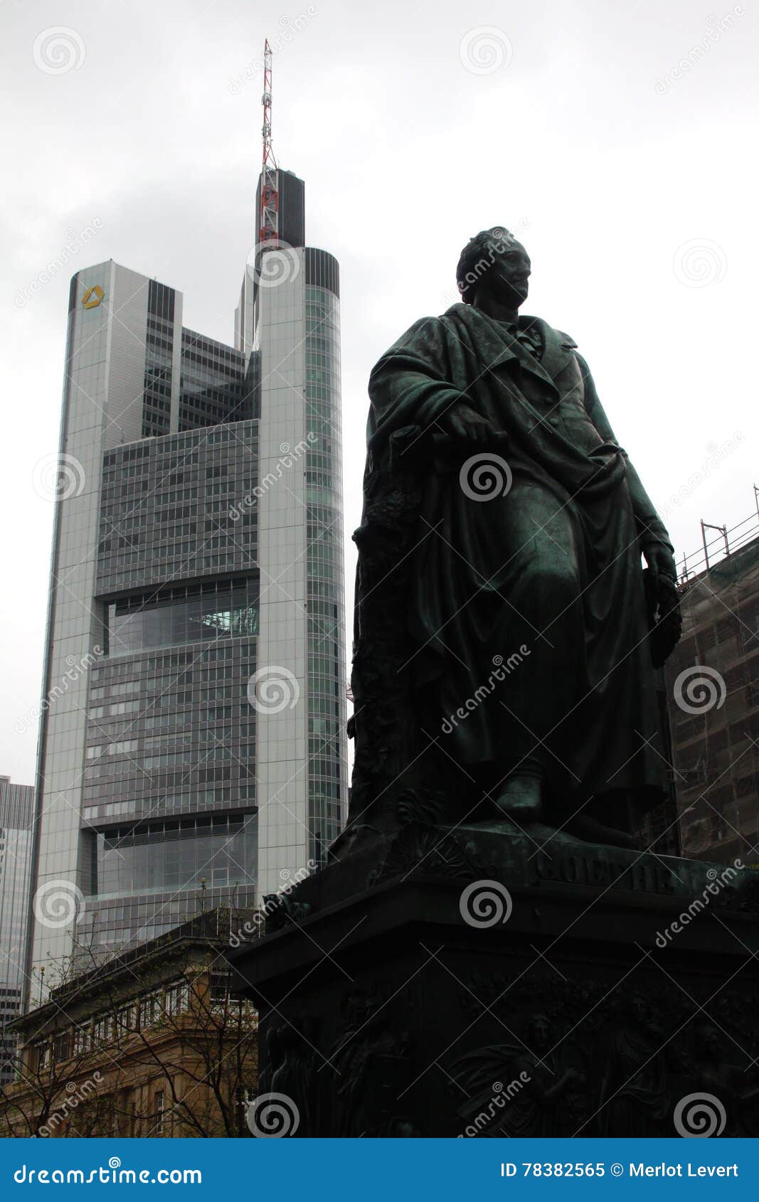 Goethe Statue in Frankfurt am Main Editorial Image - Image of statue ...