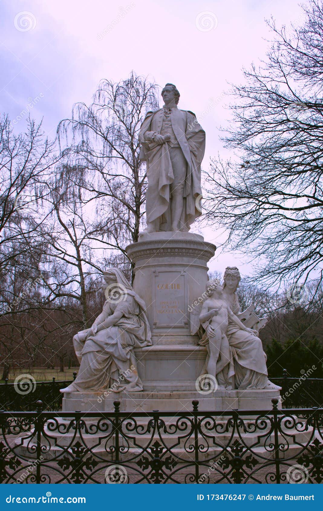 Goethe Statue in Tiergarten Park in Berlin Germany Editorial ...