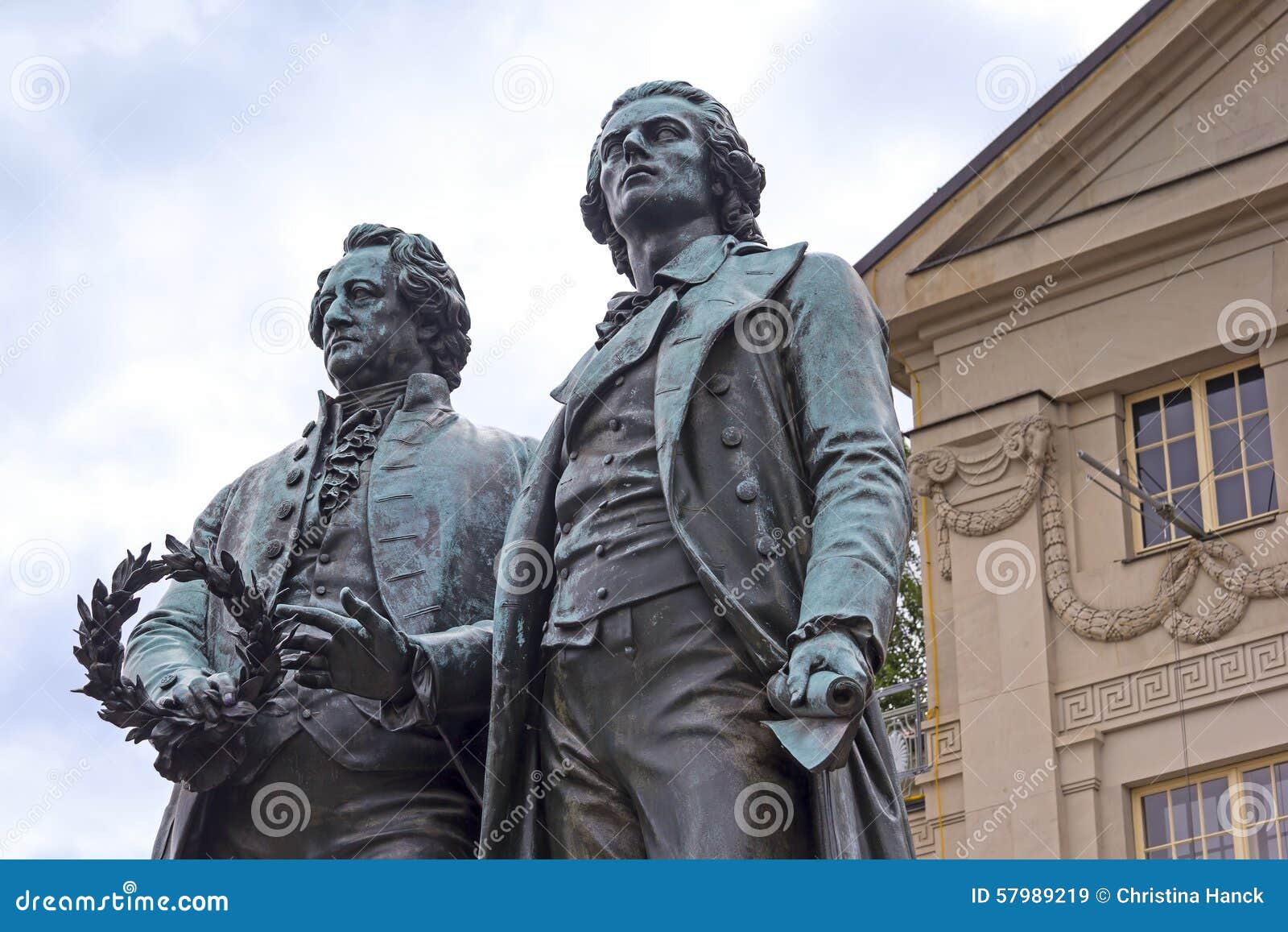 Goethe Y Monumento De Schiller En Weimar Imagen de archivo - Imagen de ...